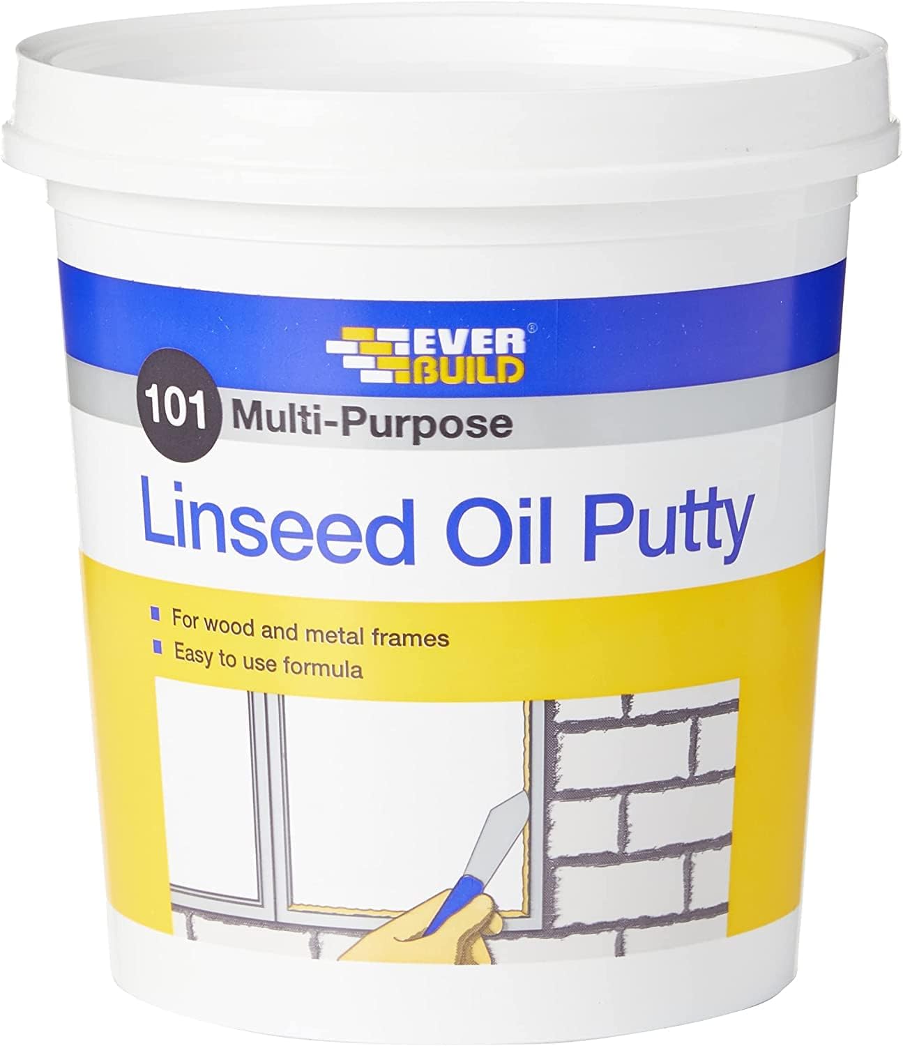 Everbuild 101 Multi Purpose Putty Natural 2KG