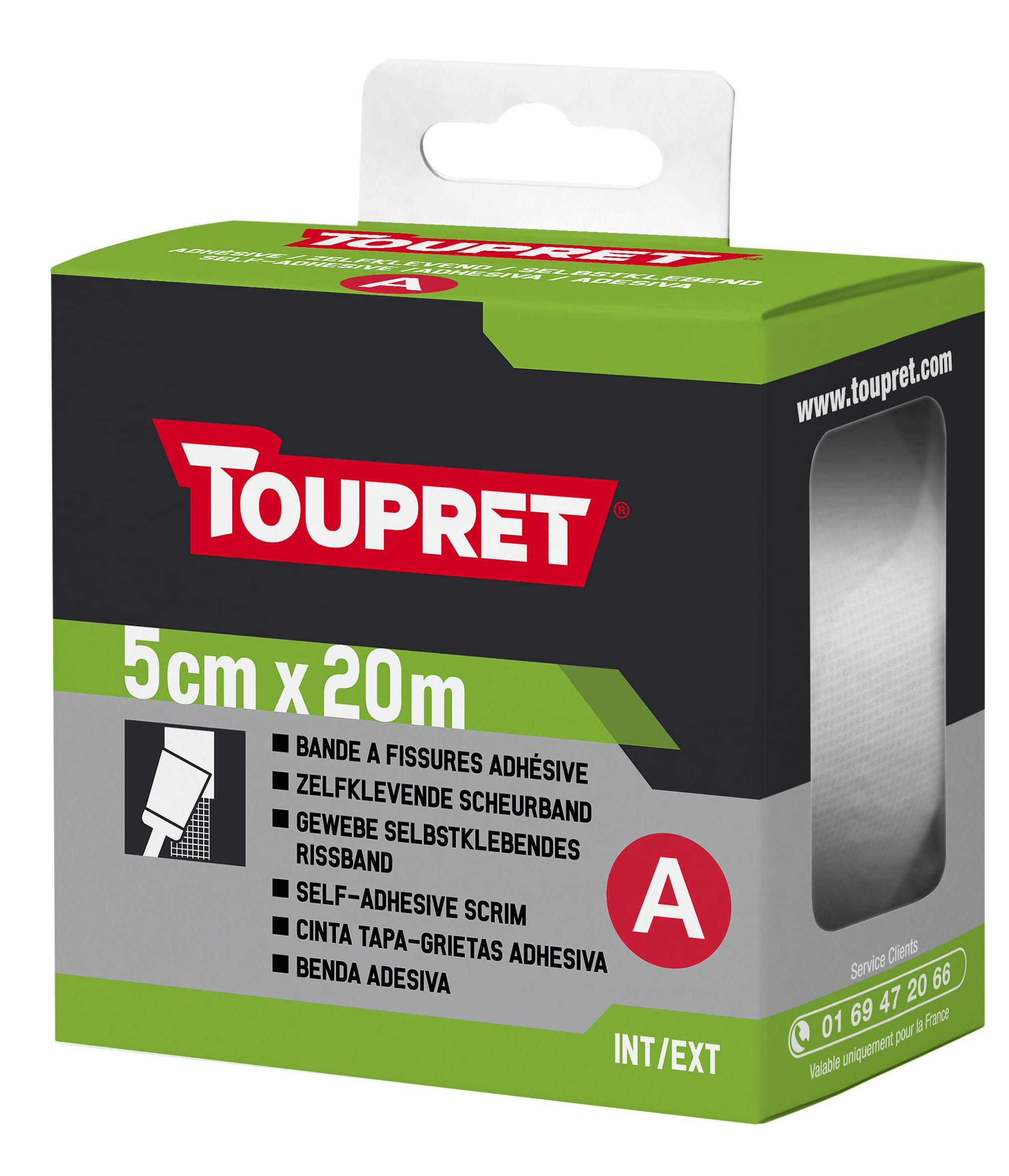 Toupret Self Adhesive Scrim (Adhesive) 5cm x 20m